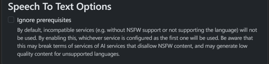 Profile Settings · Voxta Documentation